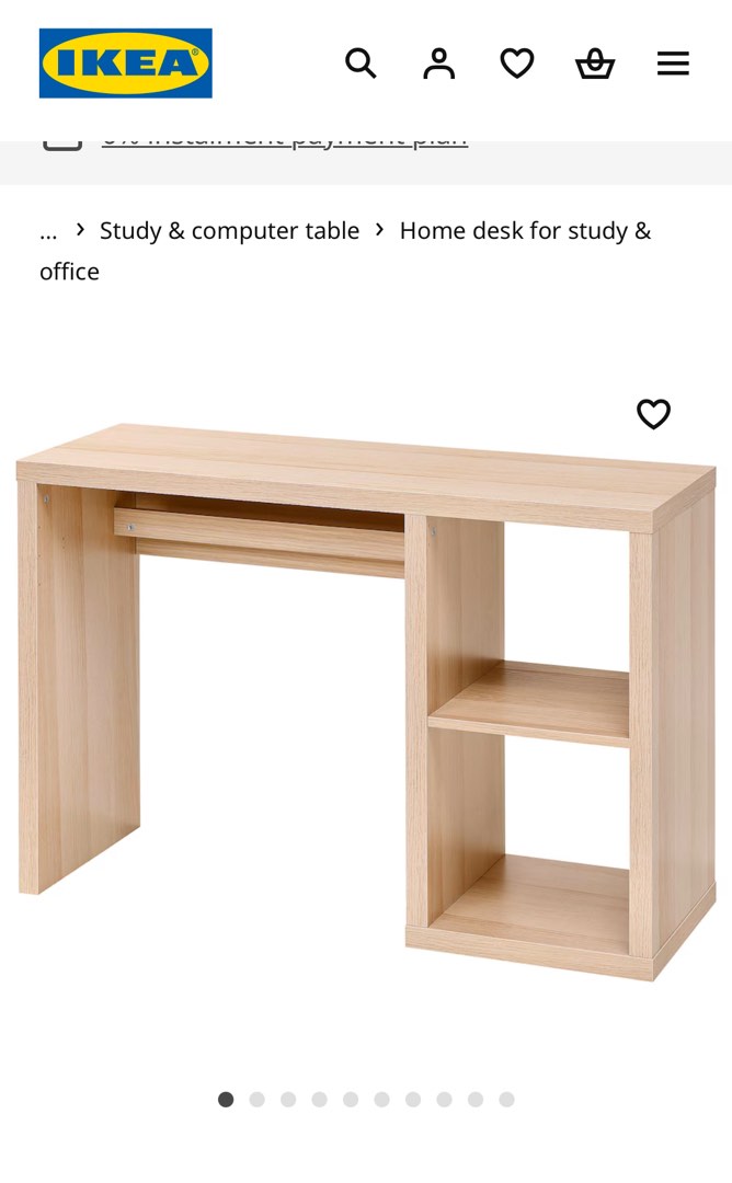 IKEA kallax desk table, Furniture & Home Living, Furniture, Tables ...