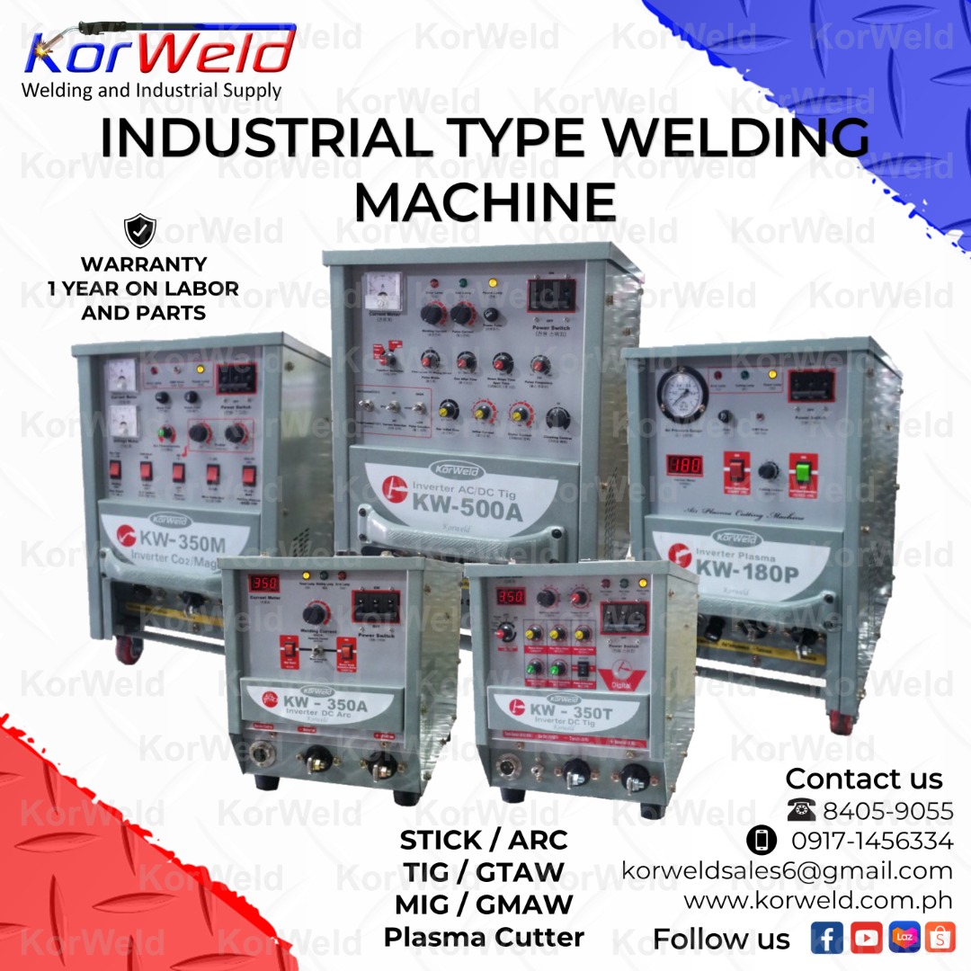 INDUSTRIAL TYPE WELDING MACHINE ARC/STICK, TIG/GTAW, Plasma Cutter ...