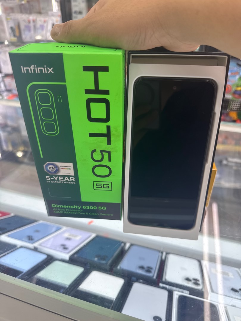 Infinix Hot 50 5G 256GB Sleek Black, Mobile Phones & Gadgets, Mobile ...