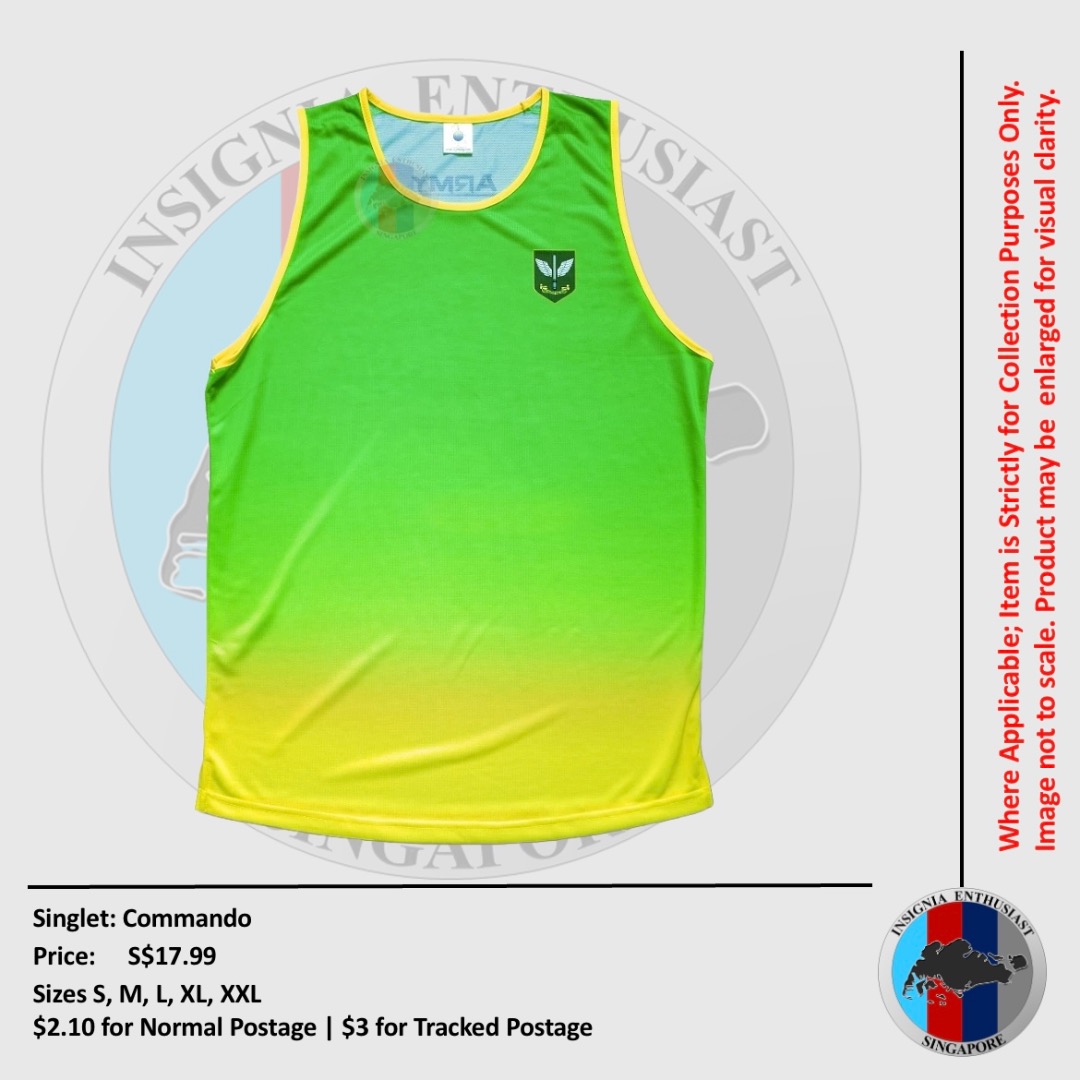 IPPT UNIT SINGLET | SAF | COMMANDO | DRY FIT | QUICK DRYING | NEW ...