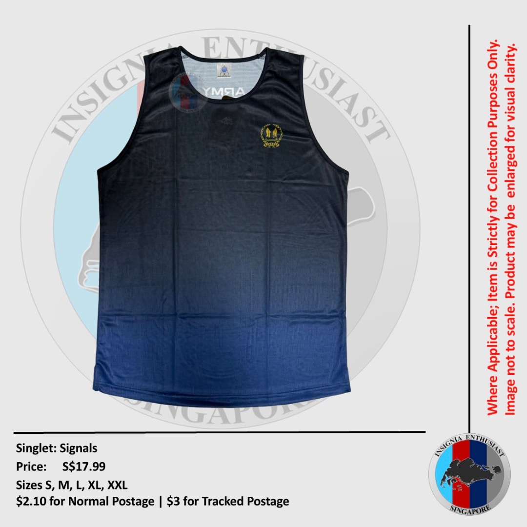 IPPT UNIT SINGLET | SAF | SIGNALS | DRY FIT | QUICK DRYING | NEW DESIGN ...