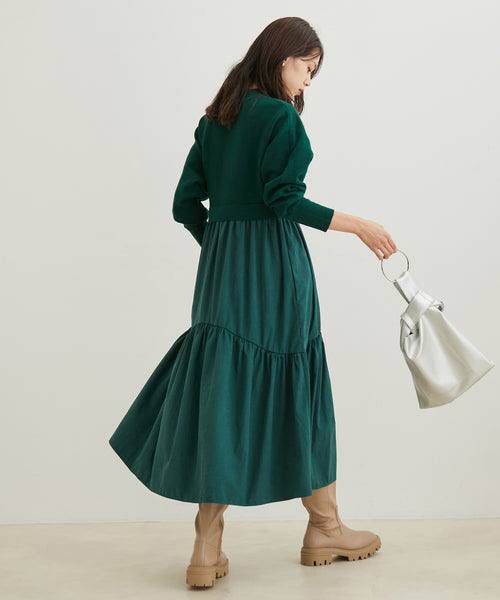 Japan combi dress, Fesyen Wanita, Pakaian Wanita, Gaun & Rok di Carousell