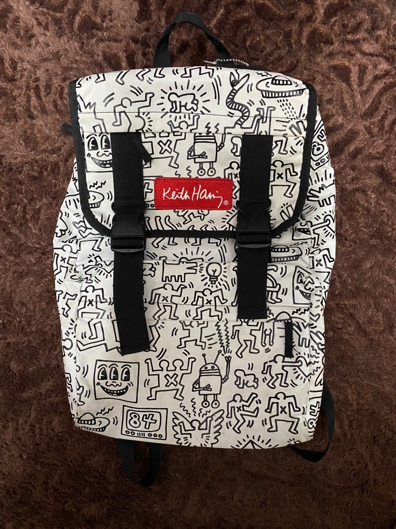 Keith Haring Back Pack, Men's Fashion, Bags, Backpacks on Carousell