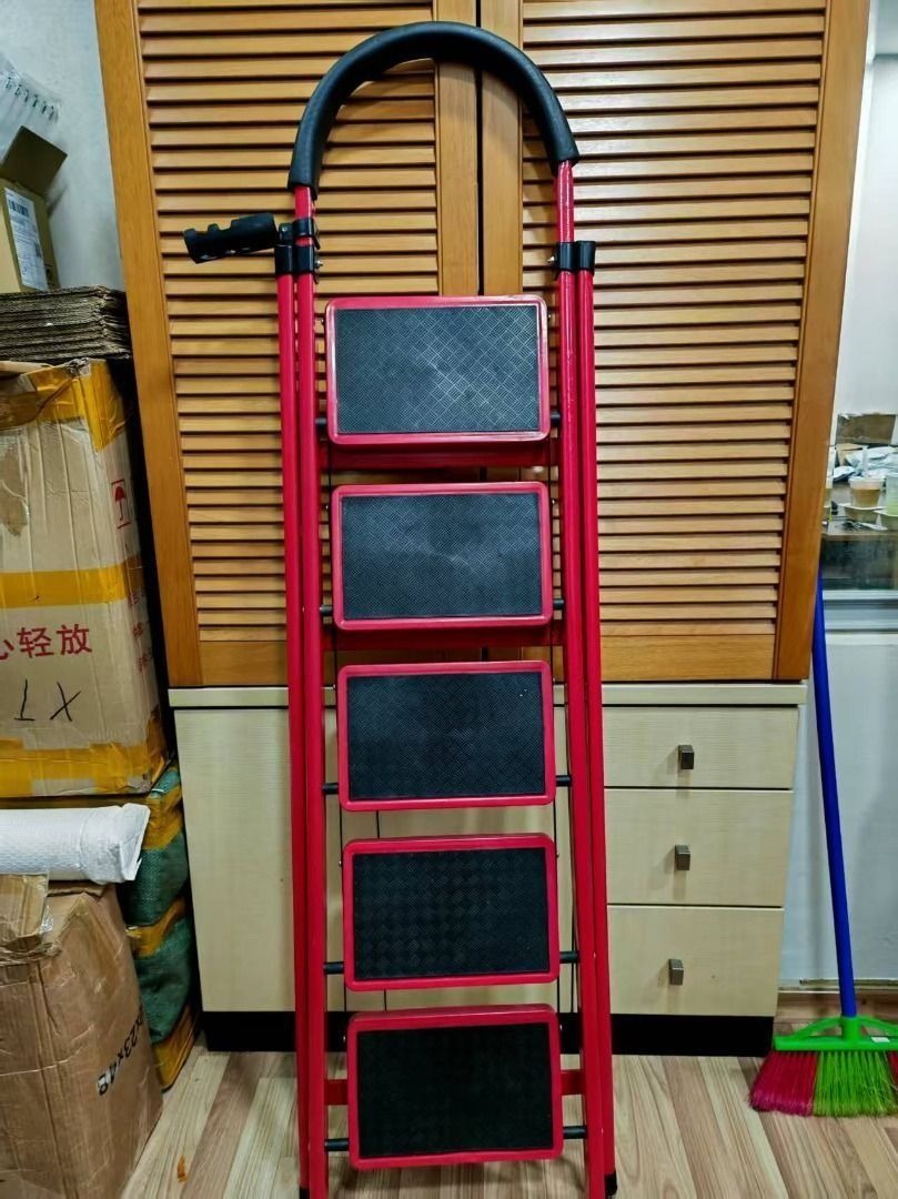 ladder Warehouse ladder Five-layer, Furniture & Home Living, Home ...