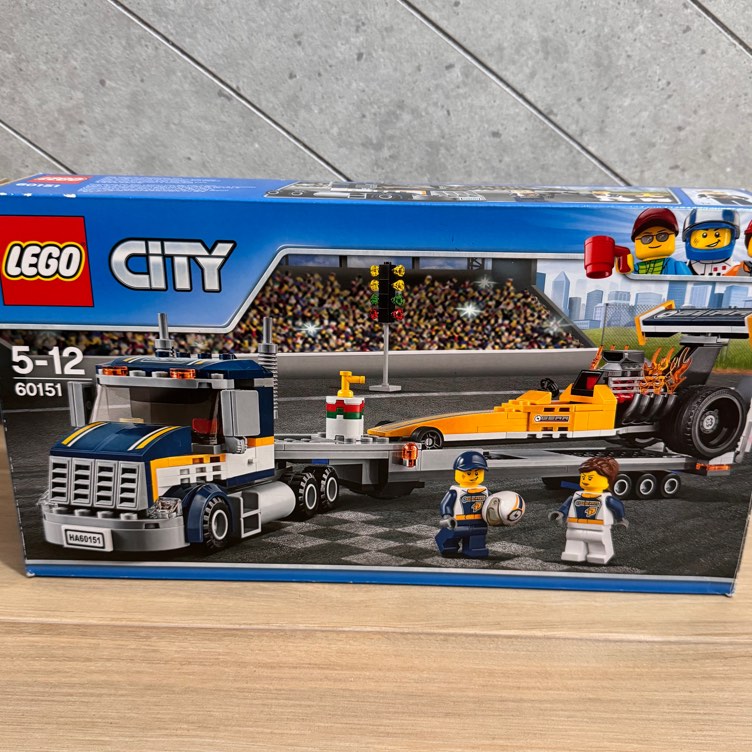 Lego City 60151: Dragster Transporter (for 5-12yo), Hobbies & Toys ...