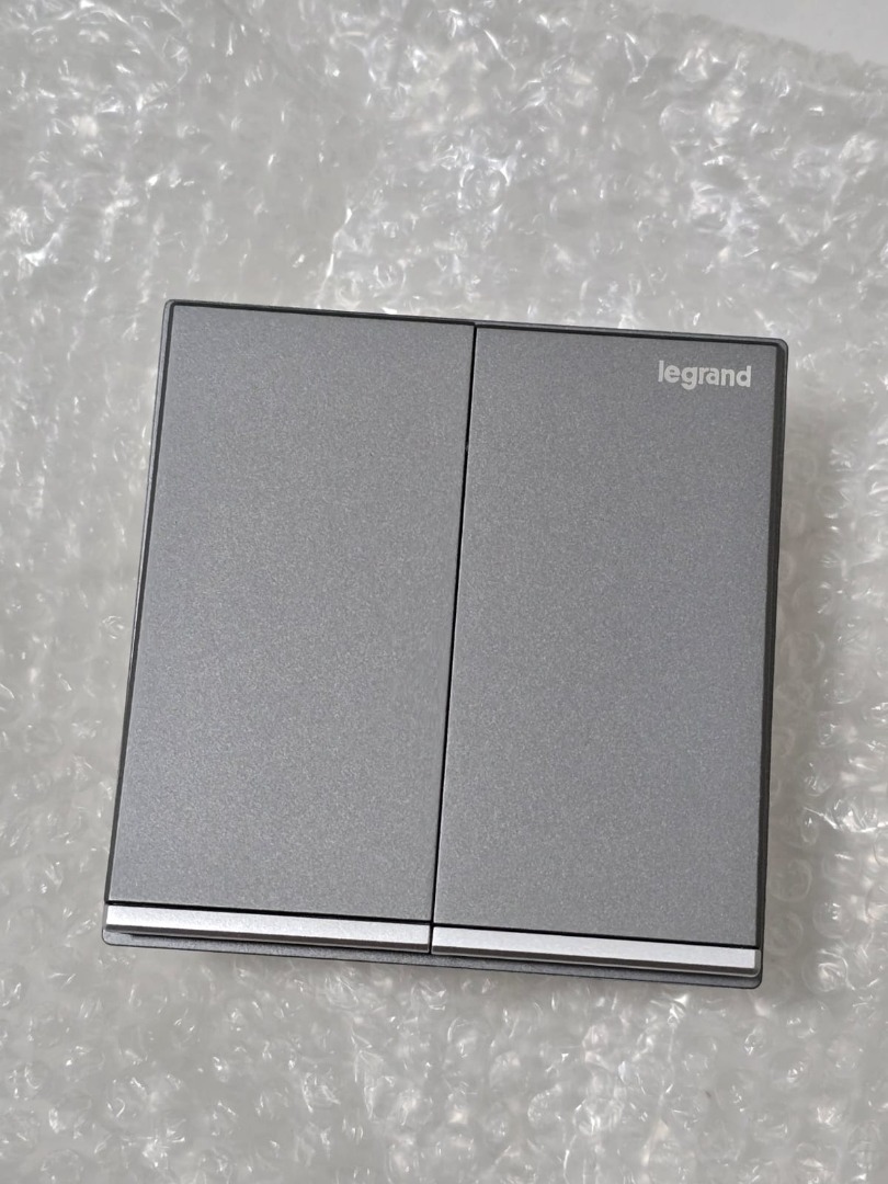 Legrand 2 gang one-way switch, Furniture & Home Living, Lighting & Fans ...