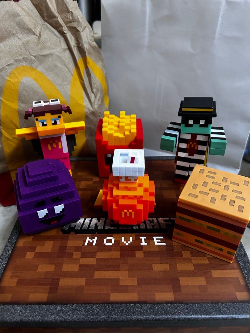 MCD MINECRAFT MOVIE FULL SET, Hobbies & Toys, Collectibles & Memorabilia, Fan Merchandise on ...