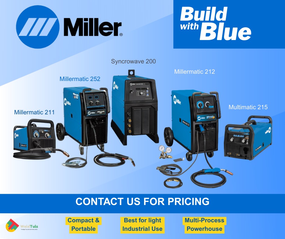 Miller MIG, TIG & Multi-Process Welders – Millermatic 212 / 252 / 211 ...