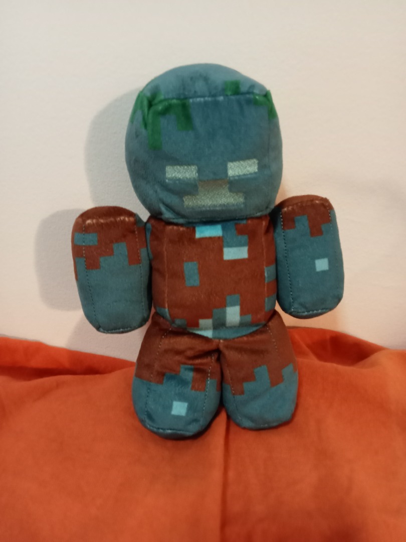 Minecraft Drowned Zombie Plush, Hobbies & Toys, Toys & Games on Carousell