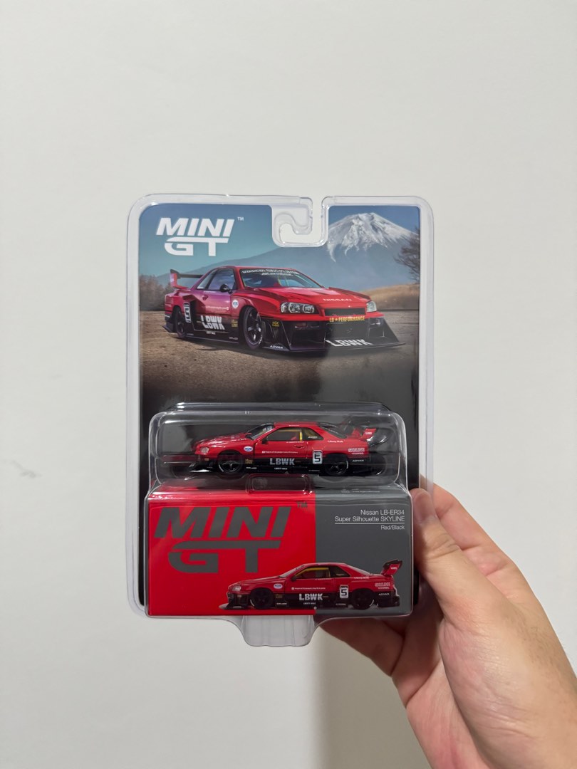 MINI GT #843 1/64 Nissan LB-ER34 Super Silhouette SKYLINE Red/Black ...