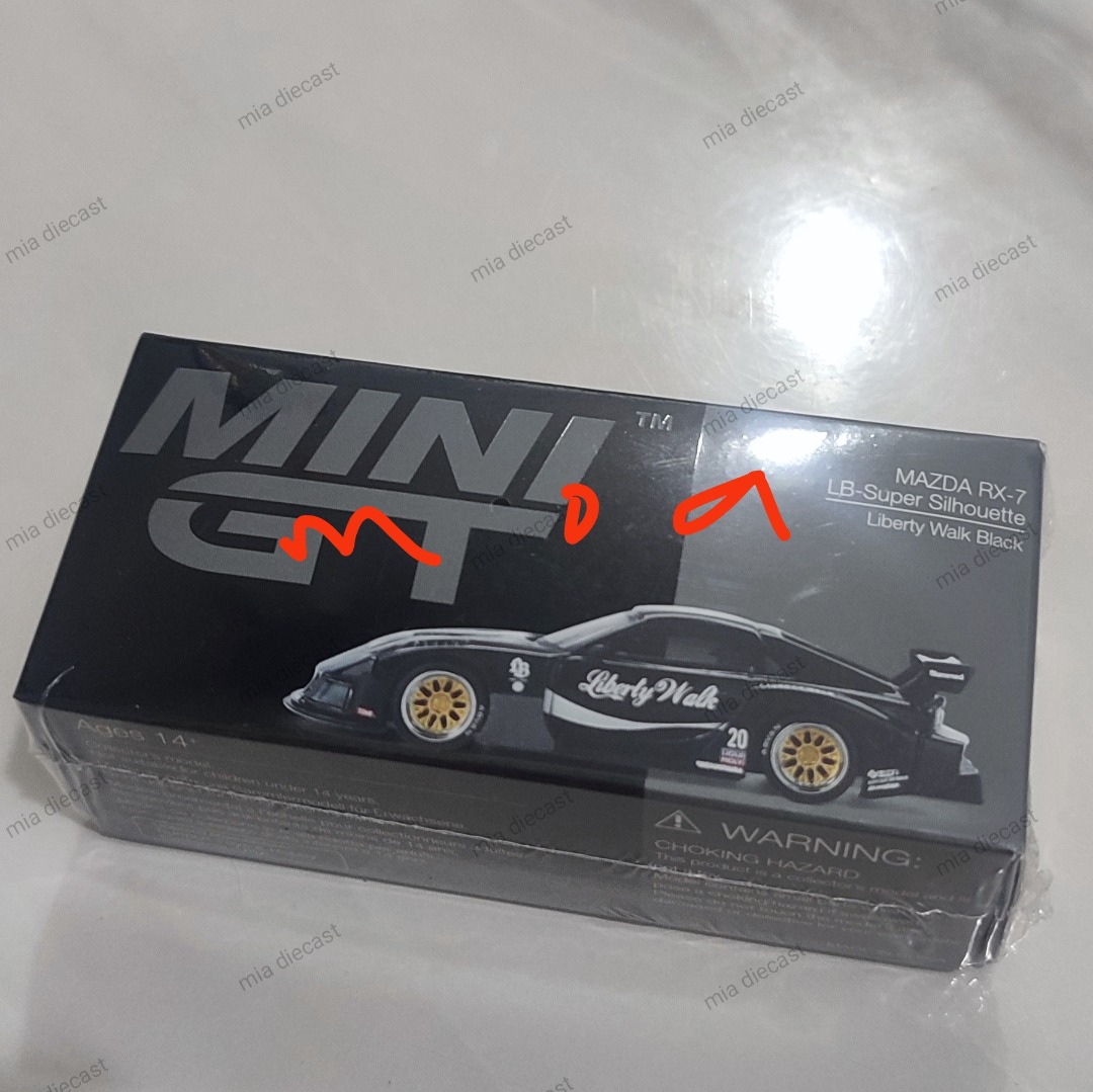 Mini gt mazda rx7 lbwk black #785, Hobbies & Toys, Toys & Games on ...