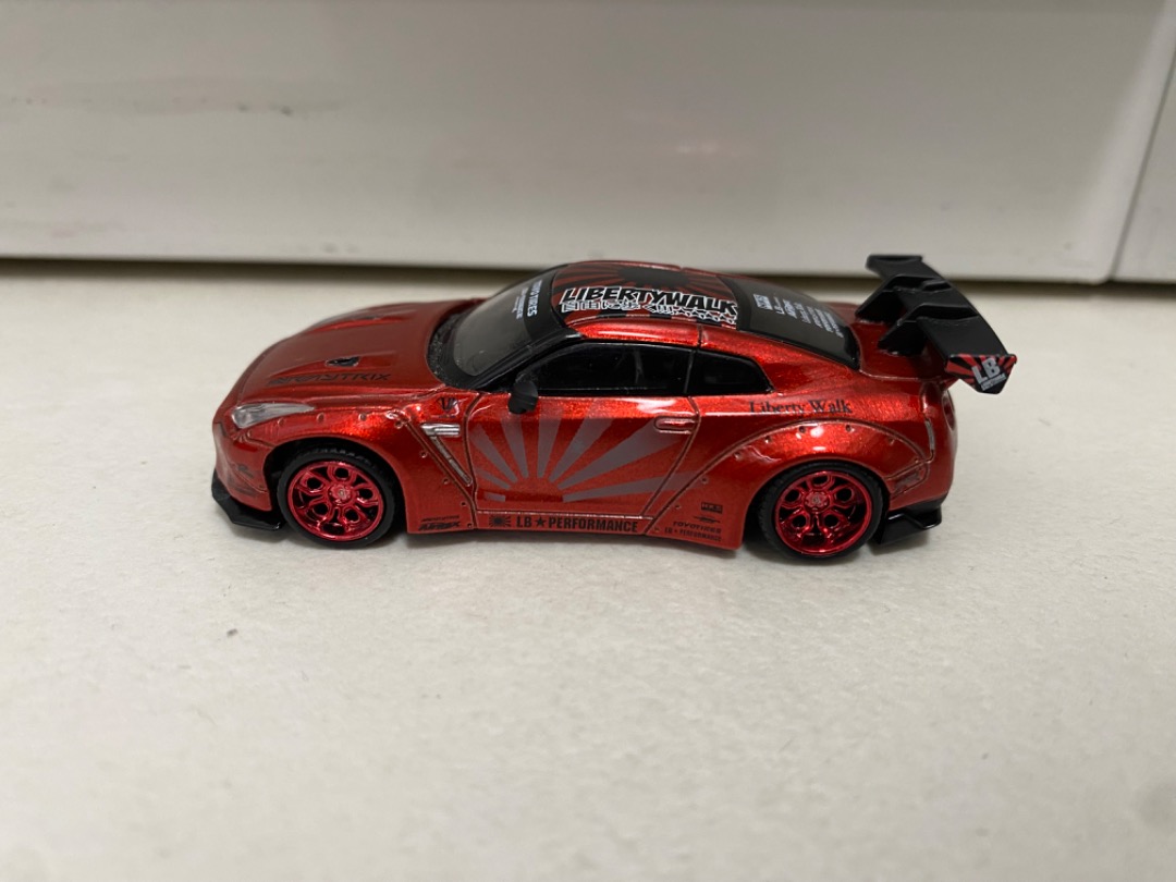 Mini gt Nissan gtr r35 liberty walk lb works candy red #77 no box ...
