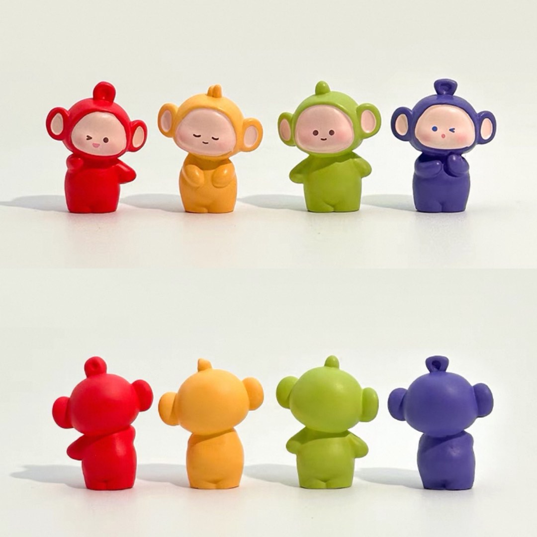 MINI TELETUBIES HANDMADE CHIBI ( LALA PO TINKY WINKI DIPSY) / FULL SET ...
