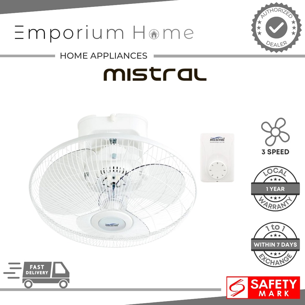 Mistral 16" Auto Fan MAF16F, Furniture & Home Living, Lighting & Fans ...