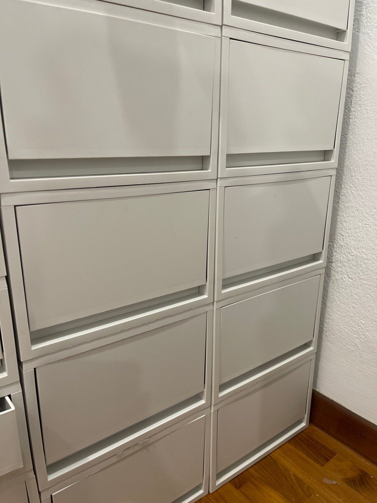 Muji white clean storage boxes 2 left, Furniture & Home Living, Home ...