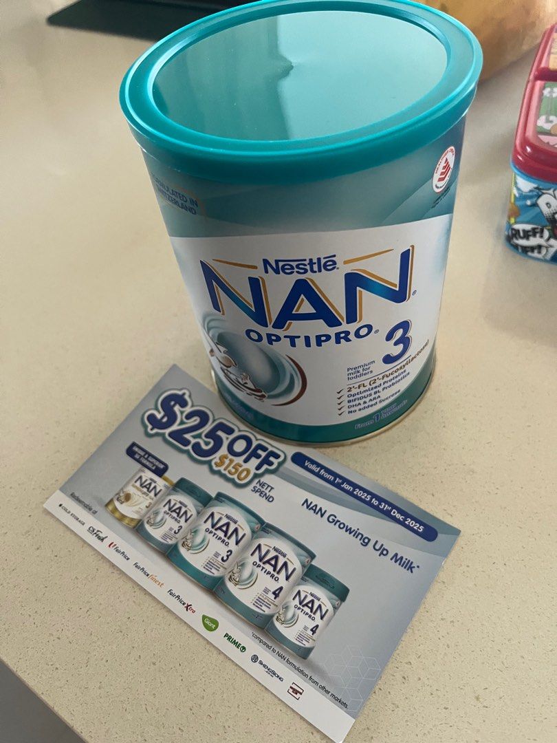 Nan Optipro 3 400g brand new 2026 expiry, Babies & Kids, Nursing ...