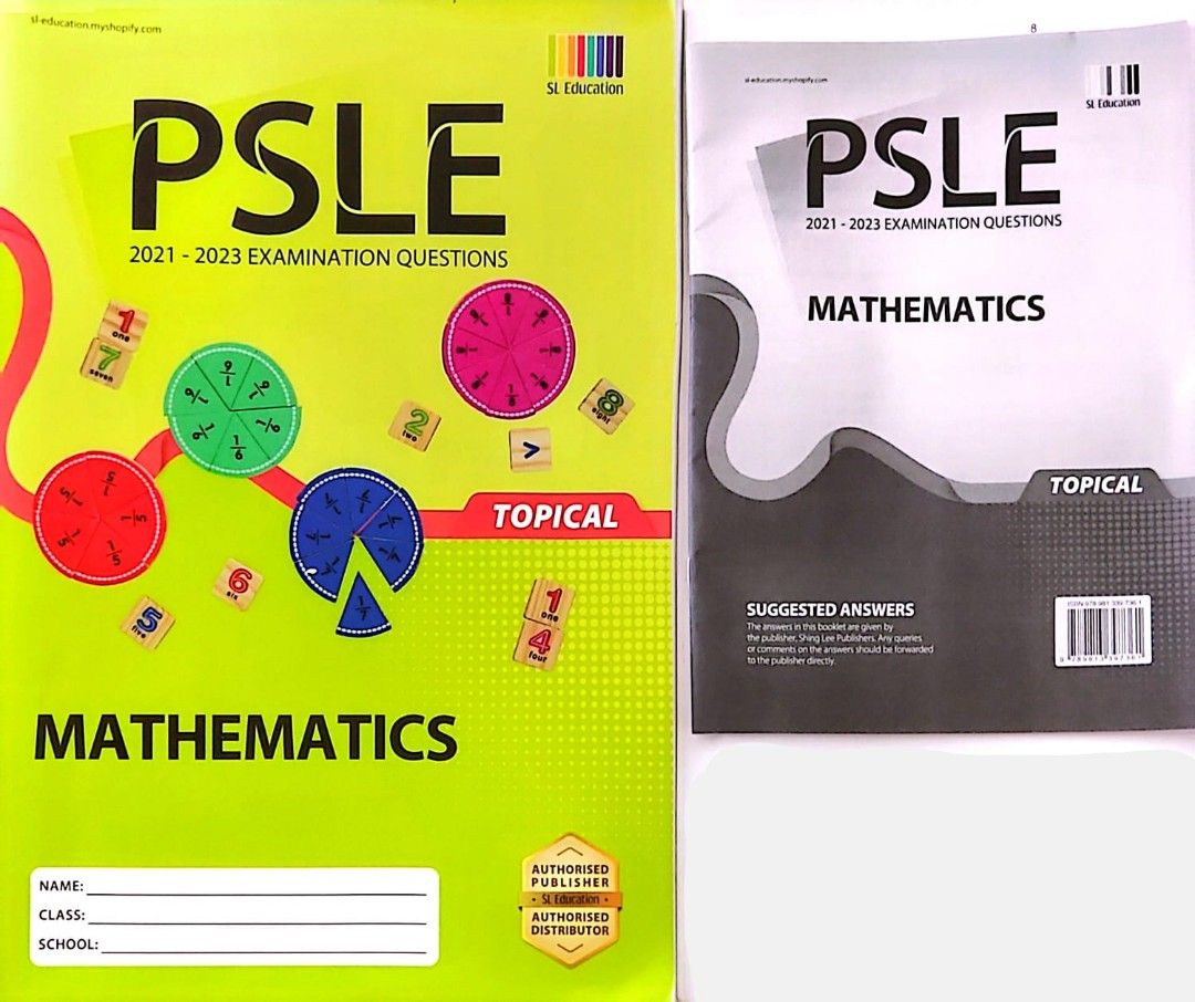 New PSLE 2021-2023 Actual Examination questions with solution booklet only $4. Not used at all ...