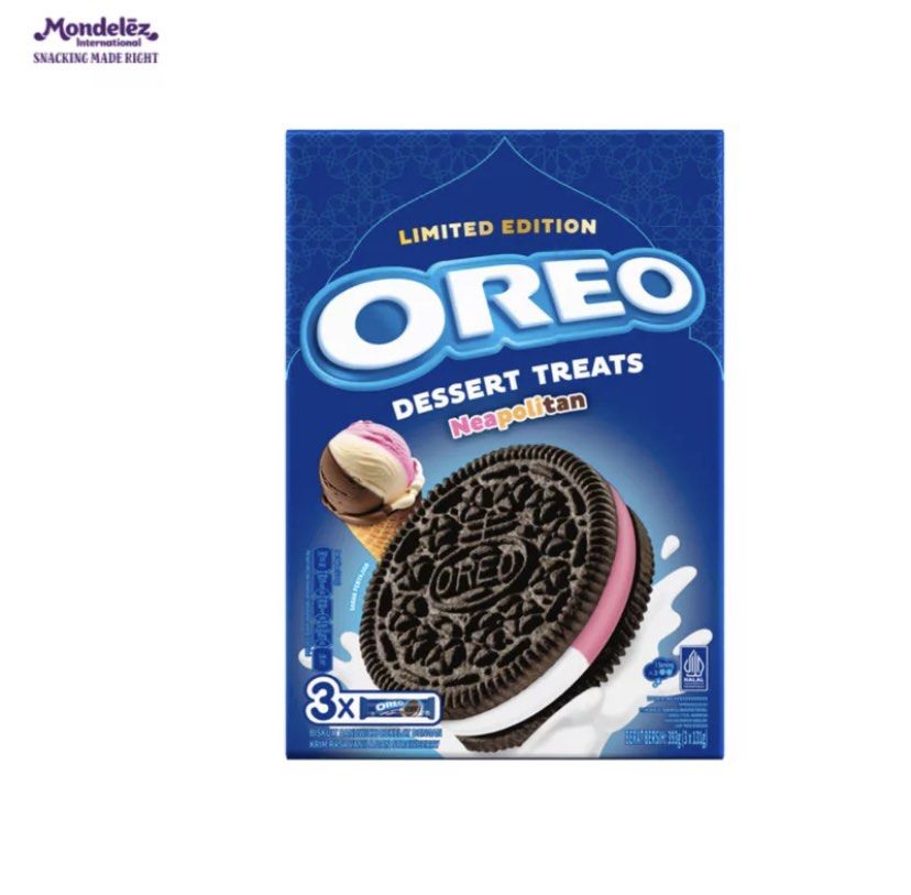 (New/ Segel) Promo Oreo Dessert Treats Neapolitan (3 x 131g) - [Special ...
