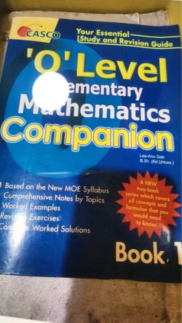 O Level Elementary Mathematics Companion Book 1, Hobbies & Toys, Books ...
