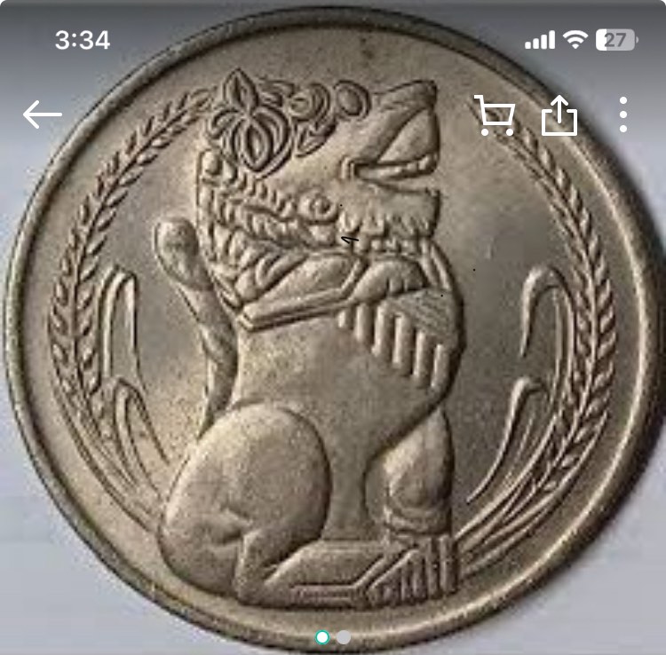 One Dollar Singapore Merlion Coin, Hobbies & Toys, Memorabilia ...