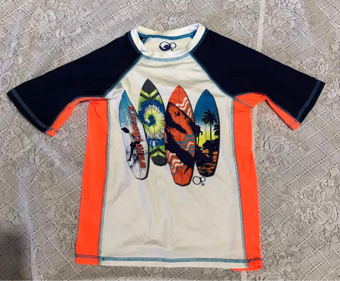 OP rash guard kids 7-9 years ols, Babies & Kids, Babies & Kids Fashion ...