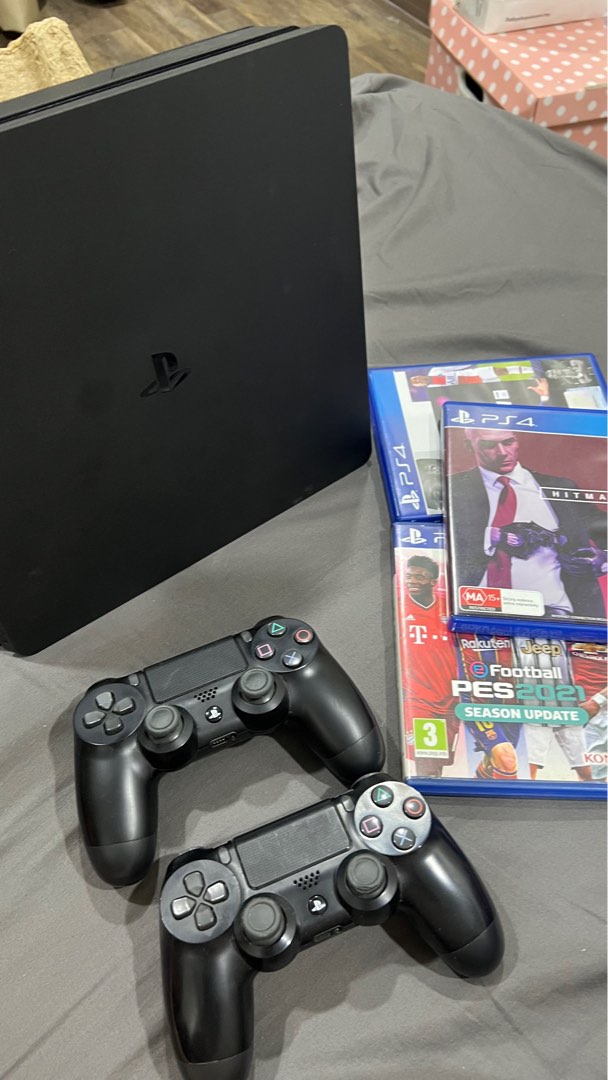 Original Ps4 Slim 500gb (Free CDs), Video Gaming, Video Game Consoles ...