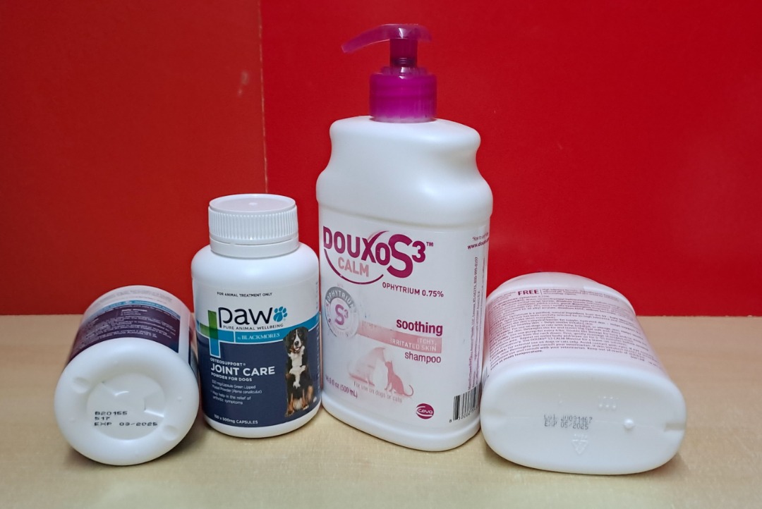 Paw joint care 關節丸 及DouxoS3 calm 500ml 加大裝沖涼液 到期貨特价沽售, 寵物用品, 寵物健康與美容 ...
