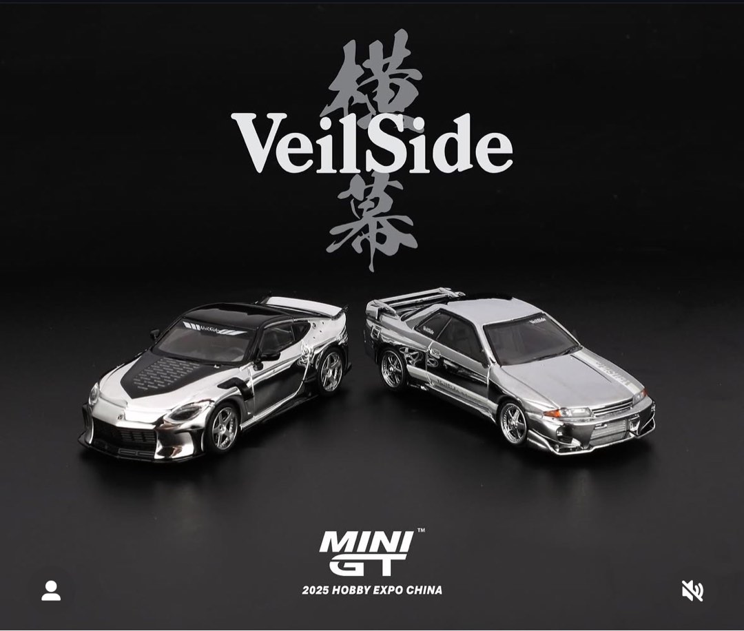 [PO] Mini GT Veilside Pair (Nissan Z Veilside FZ400 & Skyline GT-R R32 ...