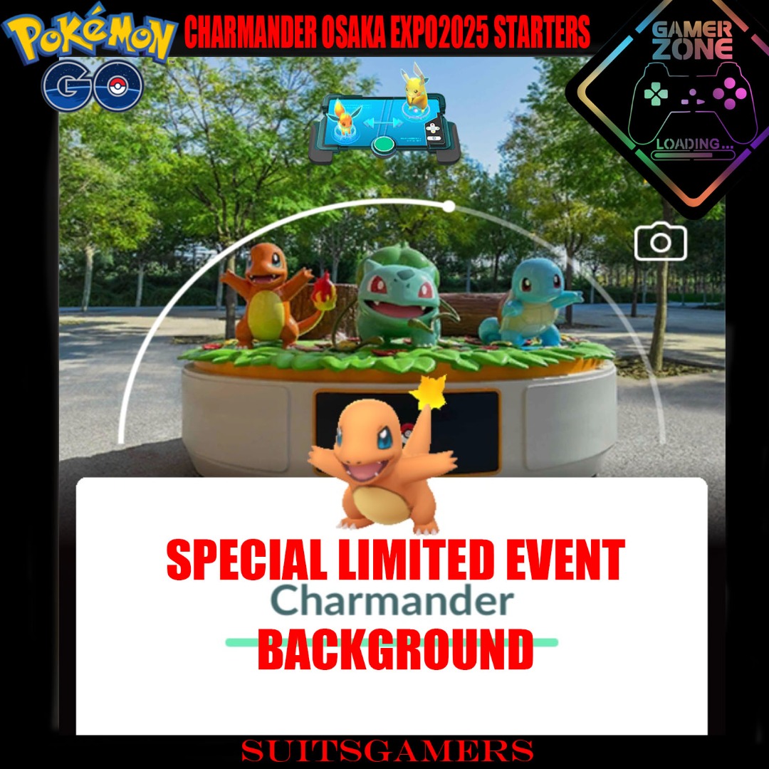 Pokemon GO - Charmander with Osaka Expo2025 Starters Background ...
