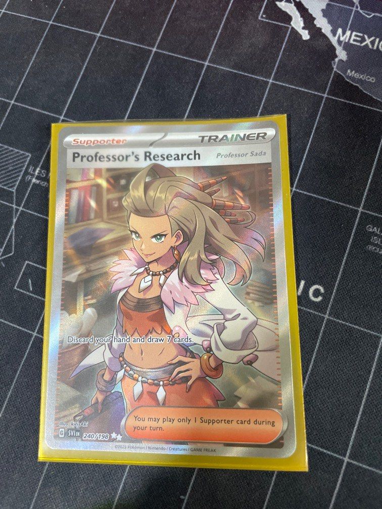 Pokemon professor research sada full art trainer supporter scarlet and ...