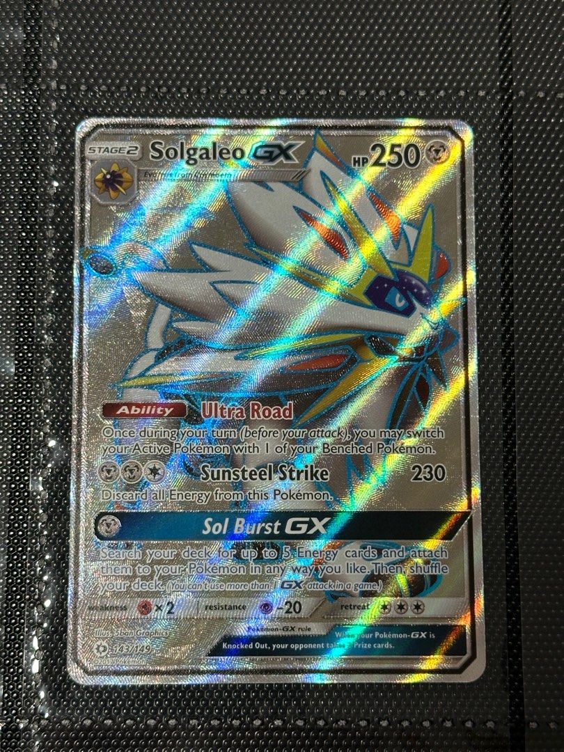 Pokemon Solgaleo GX Sun & Moon 143/149 Holo Full Art Ultra Rare, Hobbies & Toys, Toys & Games on ...
