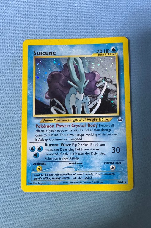 Pokemon Suicune #14 Holo Neo Revelation, Hobbies & Toys, Toys & Games ...