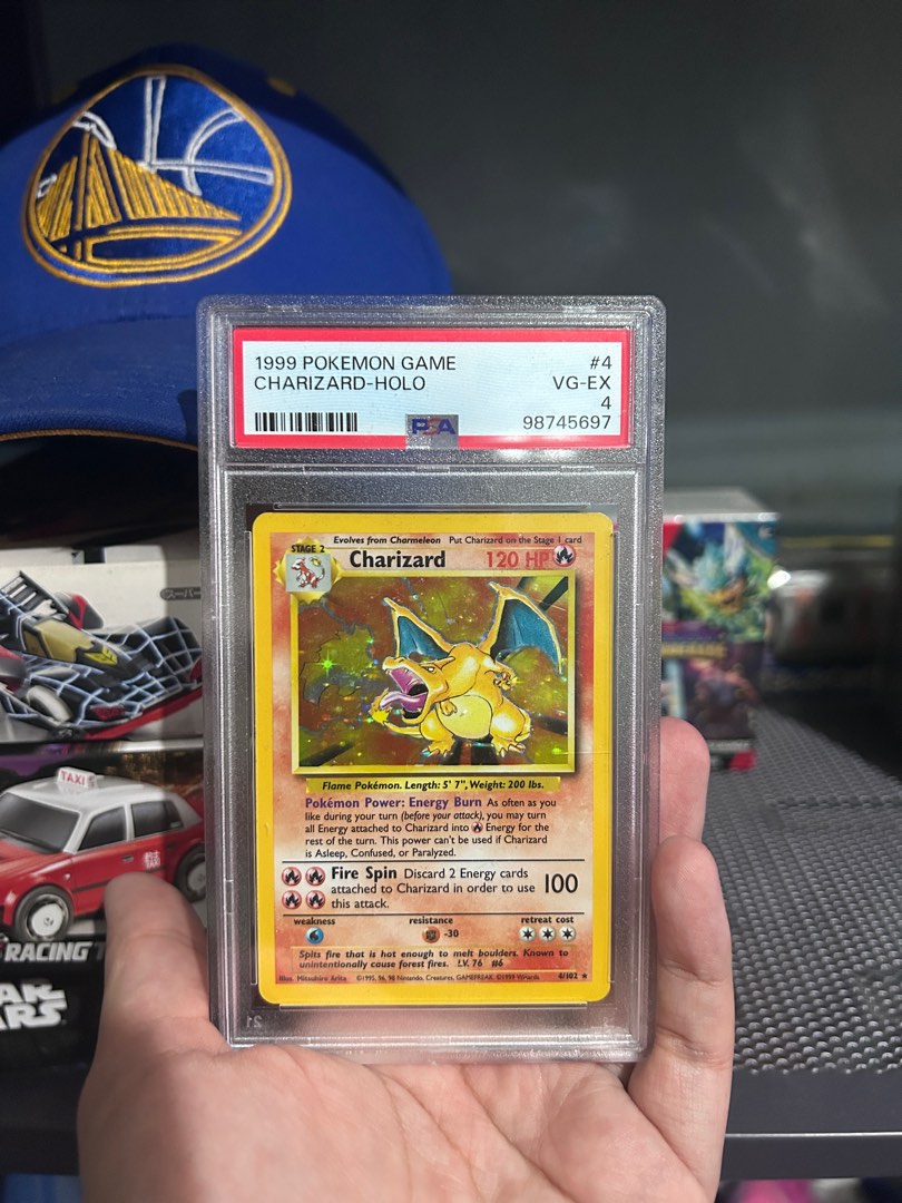 Pokemon TCG: Base Charizard PSA 4, Hobbies & Toys, Toys & Games on ...