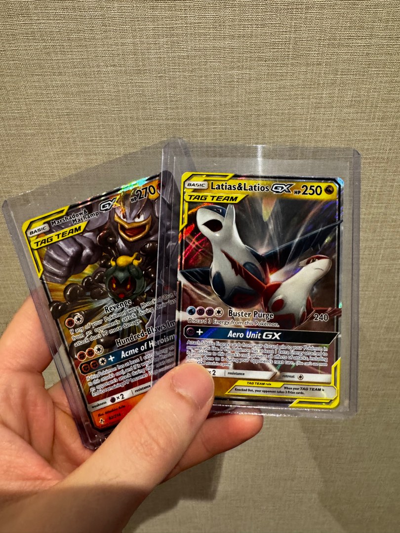 Pokemon TCG Tag Team Latias and Machamp, Hobbies & Toys, Toys & Games ...