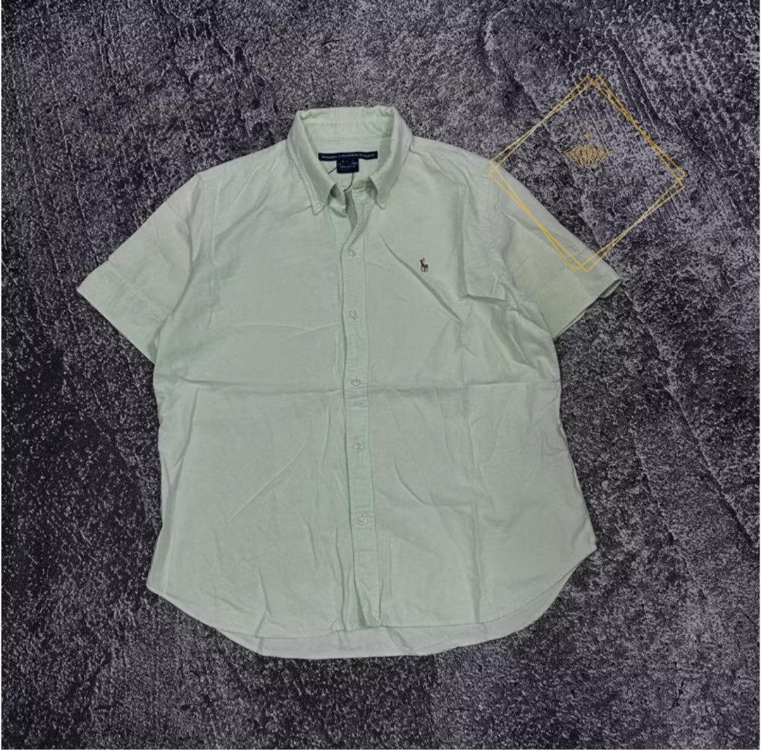 POLO RALPH LAUREN Kemeja Polo Shirt - Mint Green, Men's Fashion, Tops & Sets, Tshirts & Polo ...