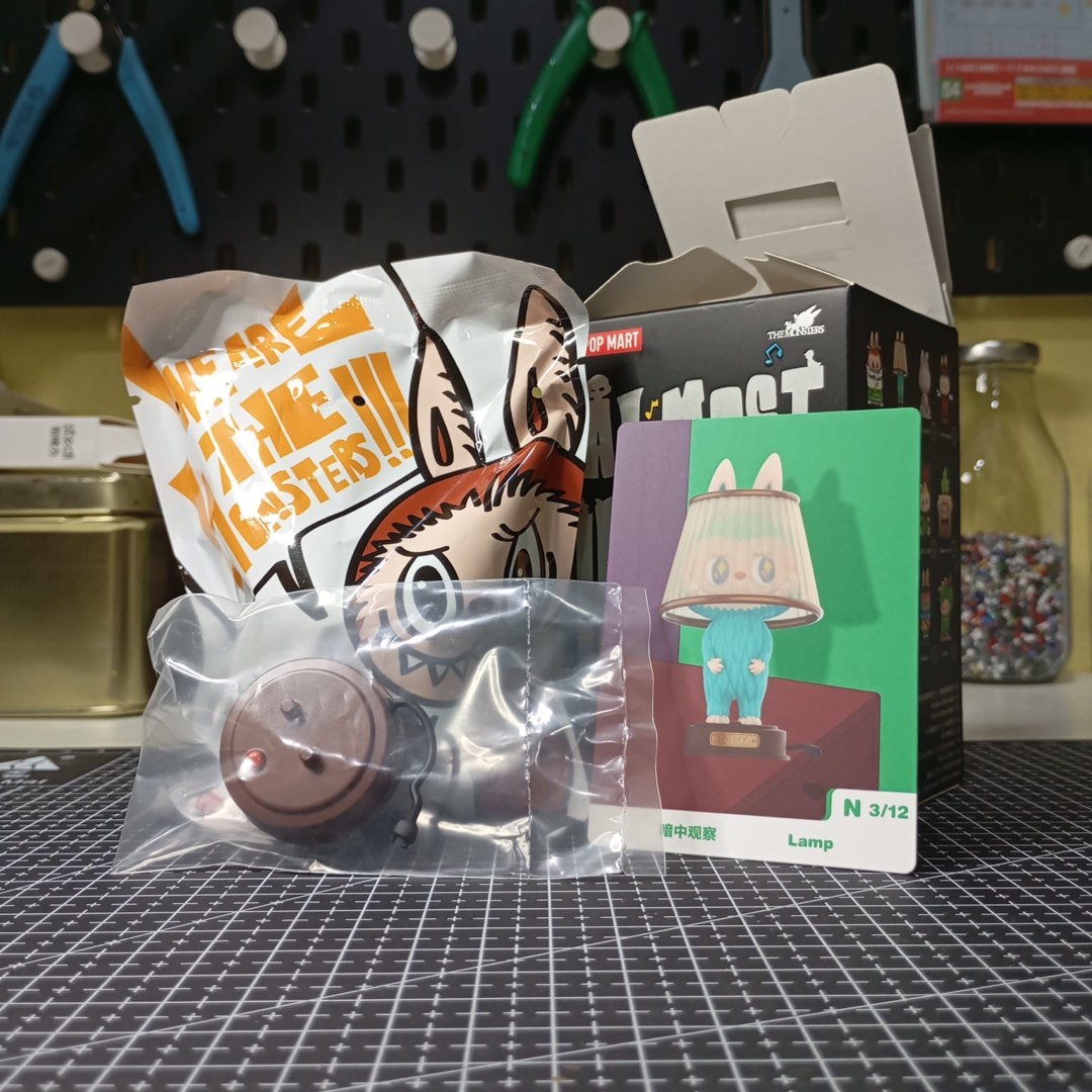 [POP MART] - LABUBU ALMOST HIDDEN (LAMP), Toys & Collectibles, Mainan ...