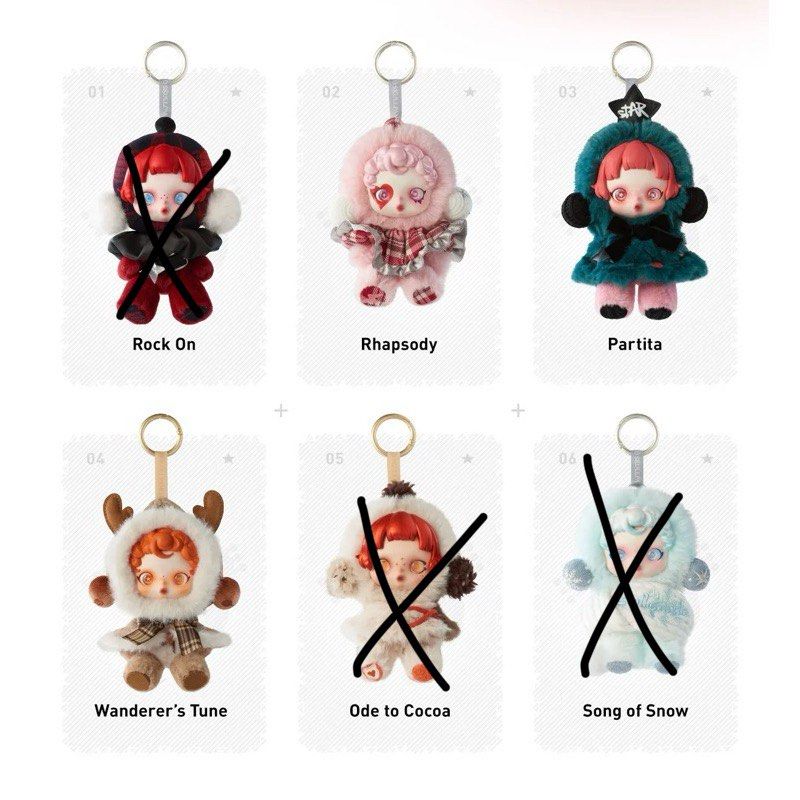 Popmart SKULLPANDA Winter Symphony Series Plush partita / wanderer tune ...