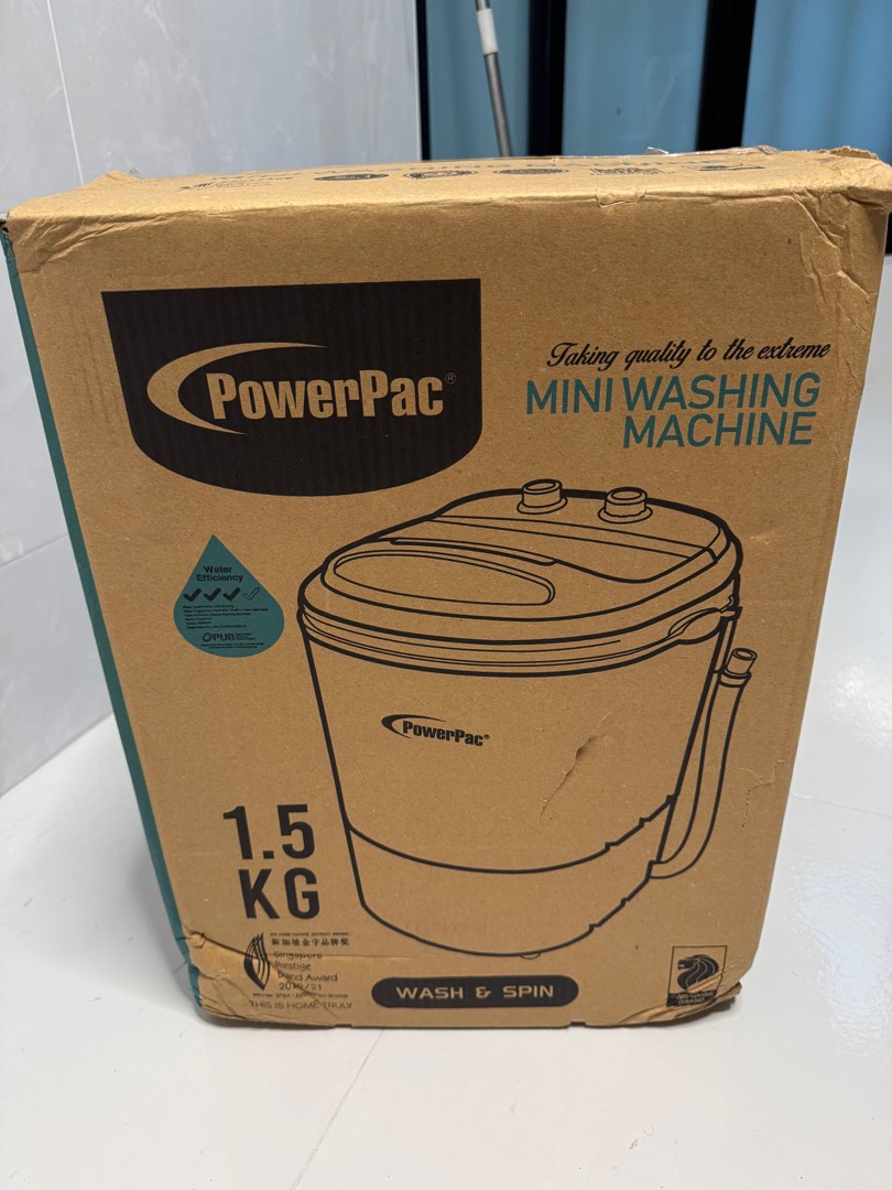 PowerPac mini washing machine, TV & Home Appliances, Washing Machines ...