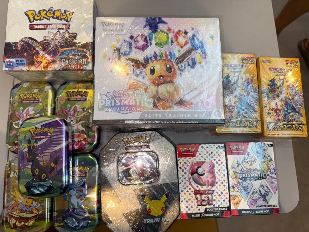 Prismatic Evolution ETB, Prismatic Bb, 151 bb, vsu, obsidian Booster ...