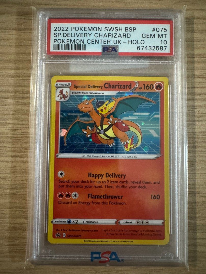 [PSA 10] Special Delivery Pikachu Bidoof Charizard Pokemon Card TCG ...