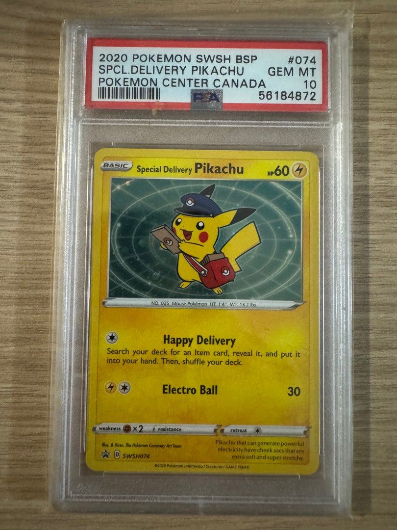 [PSA 10] Special Delivery Pikachu Bidoof Charizard Pokemon Card TCG ...
