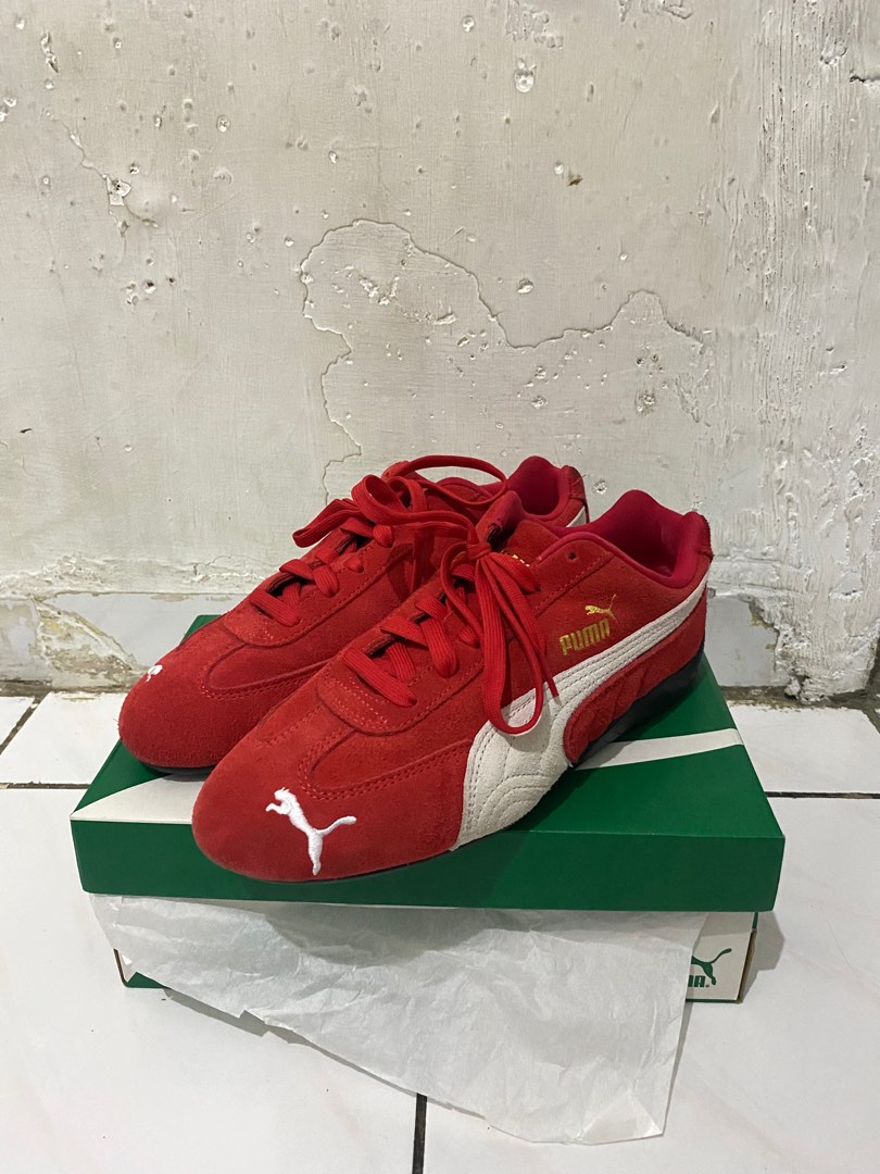 Puma Speedcat Red, Fesyen Pria, Sepatu , Sneakers di Carousell