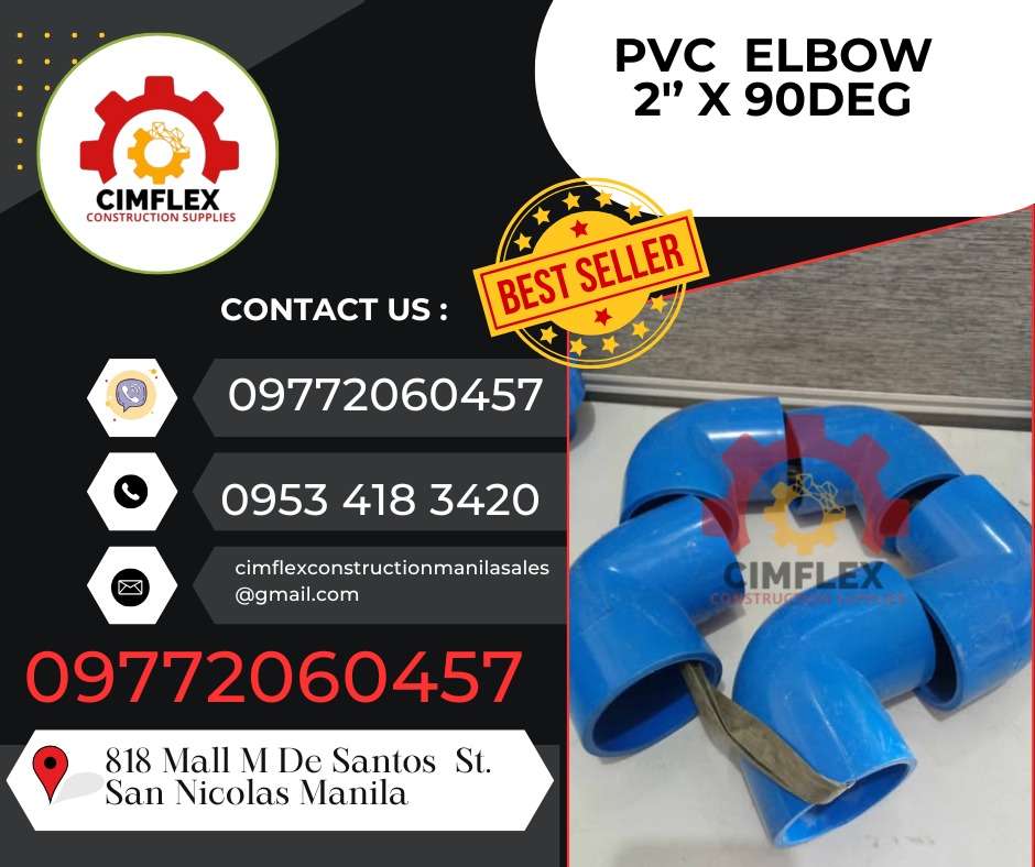 pvc elbow 2'' x90deg blue, Furniture & Home Living, Gardening, Hose and ...