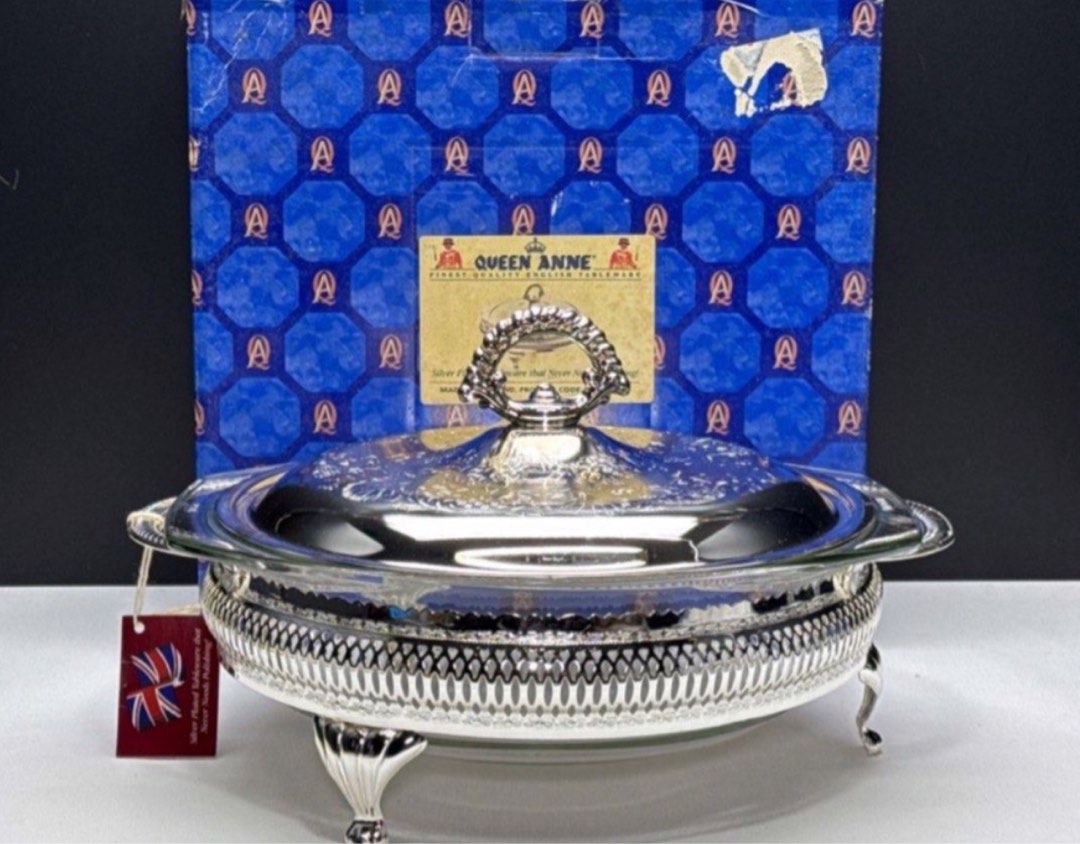 Queen Anne Silver Plated Casserole with Lid 22cm Made in England ...
