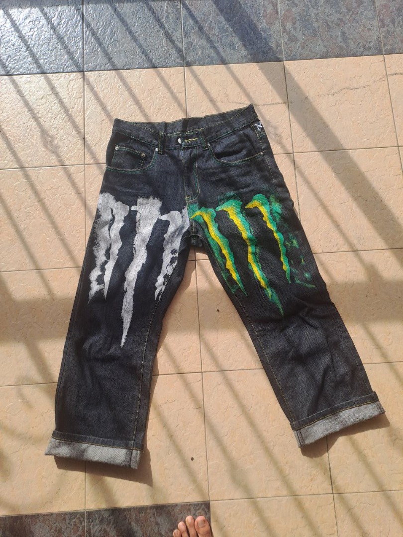 RARE Monster Energy Jeans Early 2000s Official Monster Y2K Jeans with ...