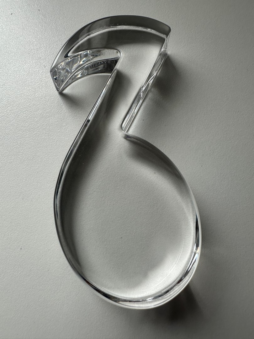 Rare Tiffany Musical Note Paperweight, Furniture & Home Living, Home ...