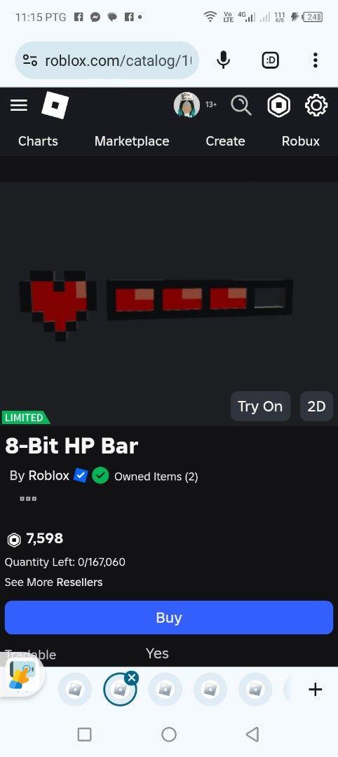 Roblox 8 BIT HP BAR, Video Gaming, Gaming Accessories, Virtual Reality ...