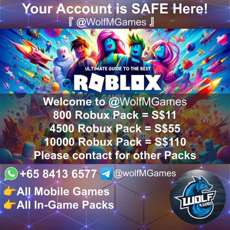 Roblox / Robux Top Up [LEGAL] | INSTANT | All Mobile Games Topup Legal ...