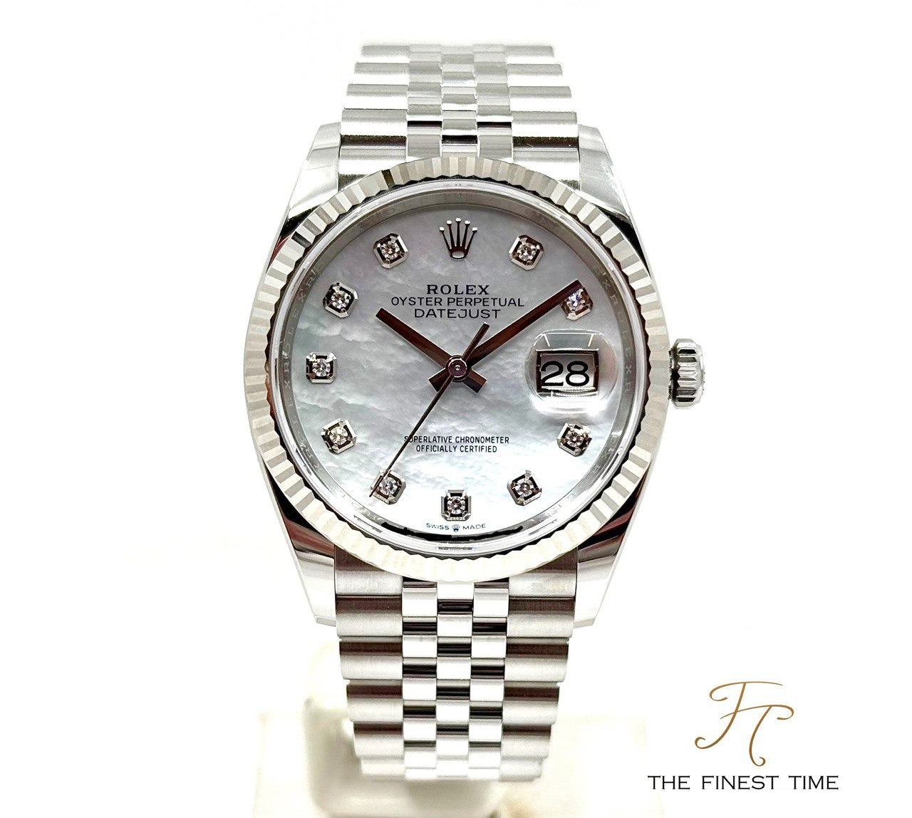 Rolex Datejust 36 126234 Mother-of-Pearl 10-Points Diamond MOP 10 ...