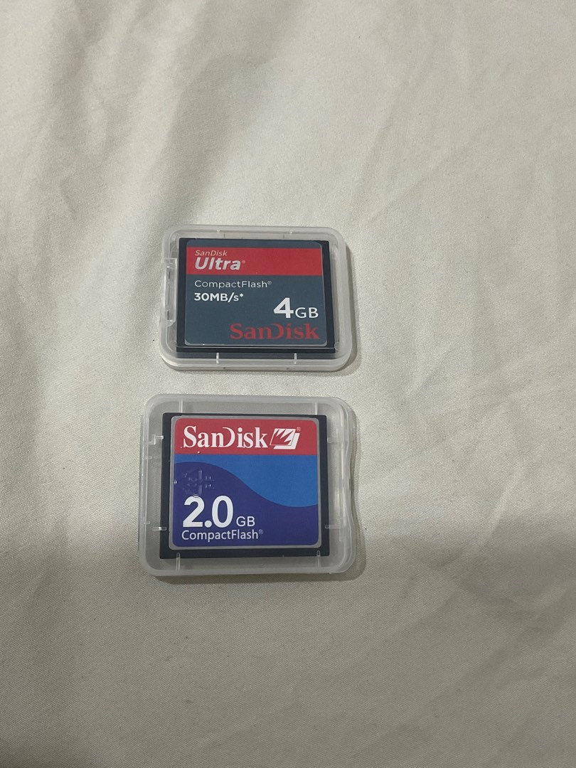 Sandisk Compact Flash Card 2gb / 4gb CF Card, Photography, Photography ...